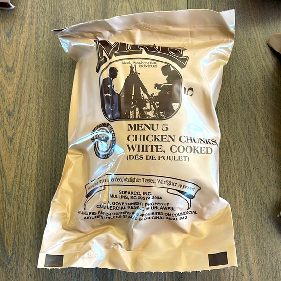 MRE | Other | Mre Survival Meal Prep Menu 5 Chicken Chunks | Poshmark